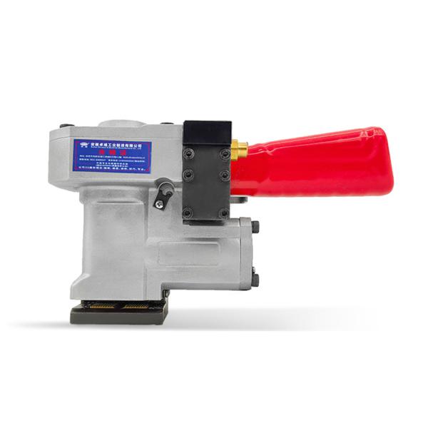 Quality Portable PP&PET Pneumatic Strapping Tensioner Machine Double Solder Joint for sale