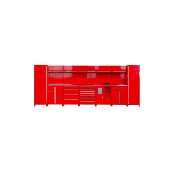 Quality Full Garage Tool Box Drawer Workbench with Customized Stainless Steel Handles for sale