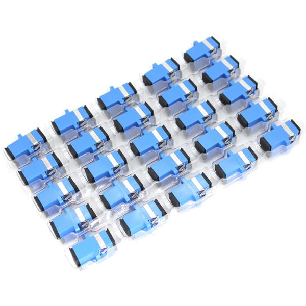 Quality SC Fiber Optic Connector Adapter SC/UPC SM Flange Singlemode Simplex SC-SC APC Coupler for sale