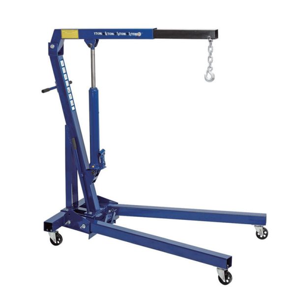 Quality 1 Tonne Folding Engine Crane  Hydraulic Pump for Auto Repair, Workshop for sale