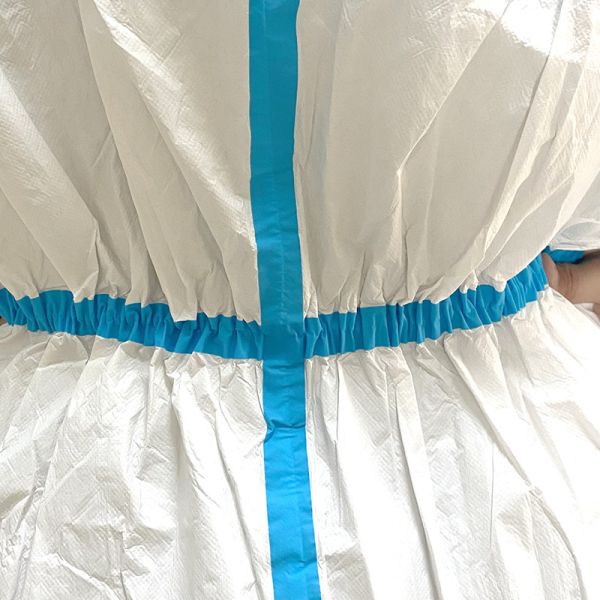 Quality Waterproof Type 4 Disposable Coveralls Taped Disposable Coverall With Thumb Loop for sale