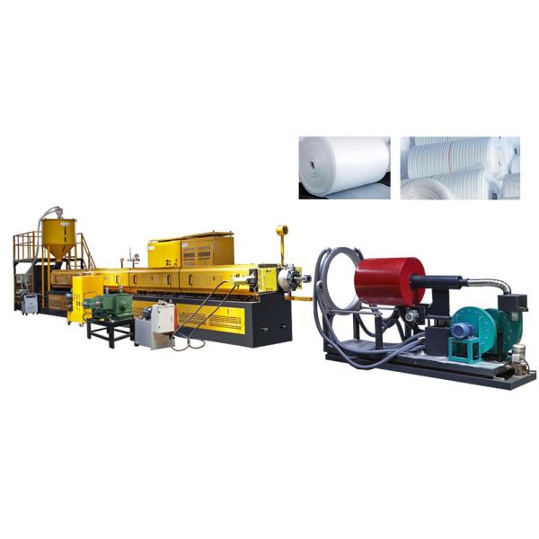 Quality 75 epe foam fruit net making machine extruder epe foam sheet extruder machine epe foam sheet machine for sale