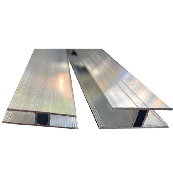 Quality 6mm H Channel Extruded Aluminum Profiles For Polycarbonate Sheet for sale