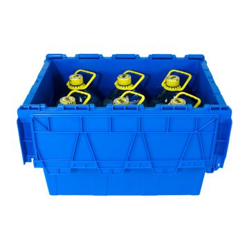 Quality Customized Color Plastic Nestable Moving Container for Streamlined Tool for sale