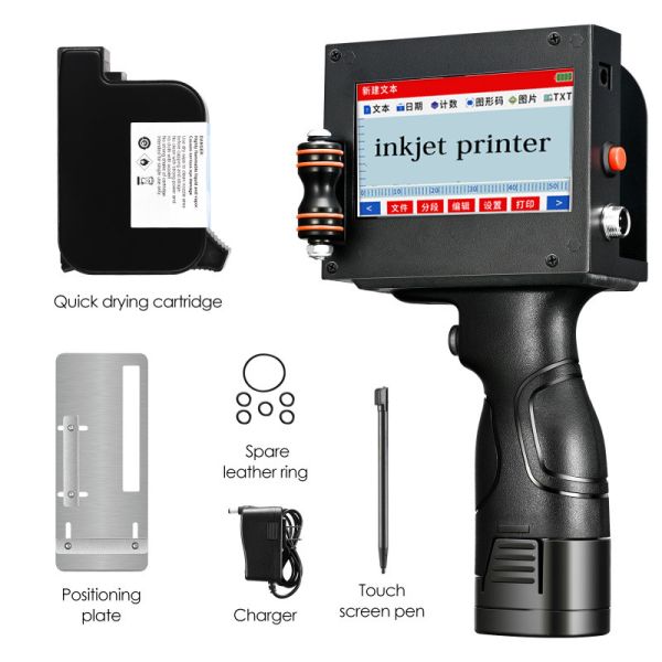 Quality Portable Handjet Machine for Expiry Date Printing in Red Ink Colors and English Language for sale