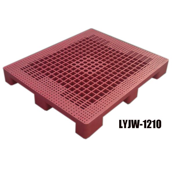 Quality SGS Custom Plastic Pallet Virgin Anti Impact HDPE Pallets Red for sale