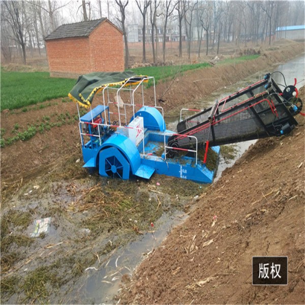 Quality 2000m2 5m3 Aquatic Weed Harvester Weed Cutting Machine for sale
