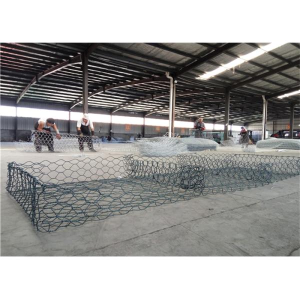 Quality PVC Coated Gabion Mattress 60x80mm Hexagonal Wire Mesh for sale