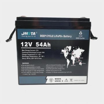 Quality IP55 Lithium Battery Lead Acid Replacement 54Ah 12.8V Deep Cycle Battery for sale