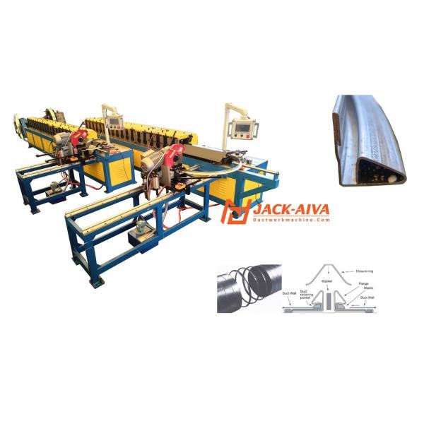 Quality Spiral Round Ductwork Flange Machine, Round duct connector, Spiralmate flange, ductmate for sale