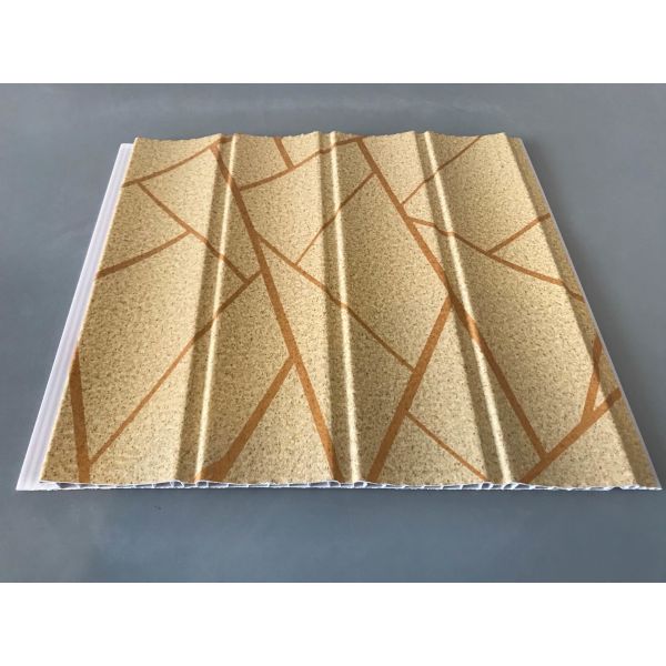 Quality Easy Maintenance Laminated Pvc Wall Panels For Drawing Room 25cm*7mm for sale