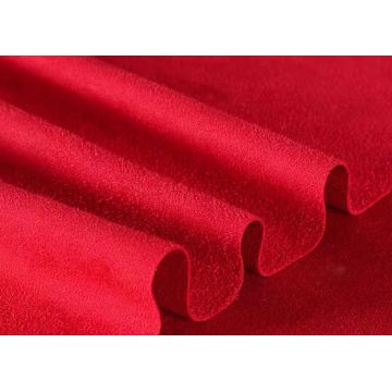 Quality Brushed Knitted Polyester Microfiber Suede Fabric For Garment Sofa for sale