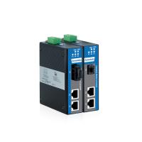 Quality 3-port gigabit unmanaged DIN-rail mounting industrial Ethernet media converter for sale
