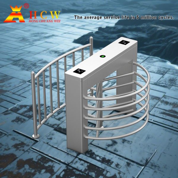 Quality 120 Degree Semi Automatic Waist Height Turnstile High Security for sale