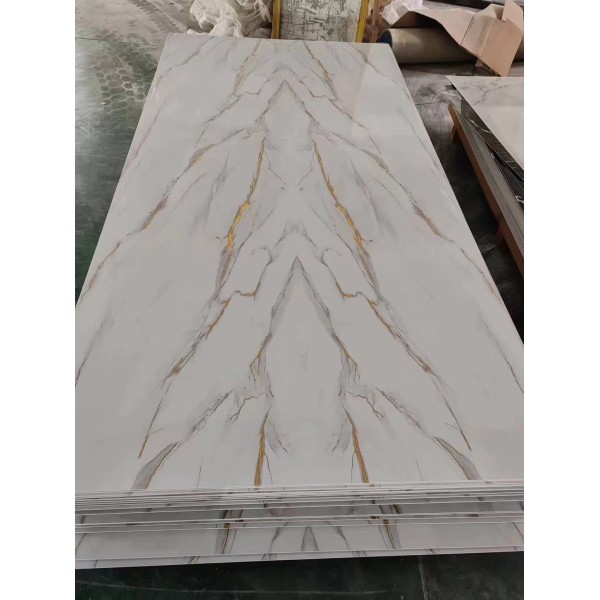 Quality UV marble sheets 3mm thickness PVC solid covering for background for sale