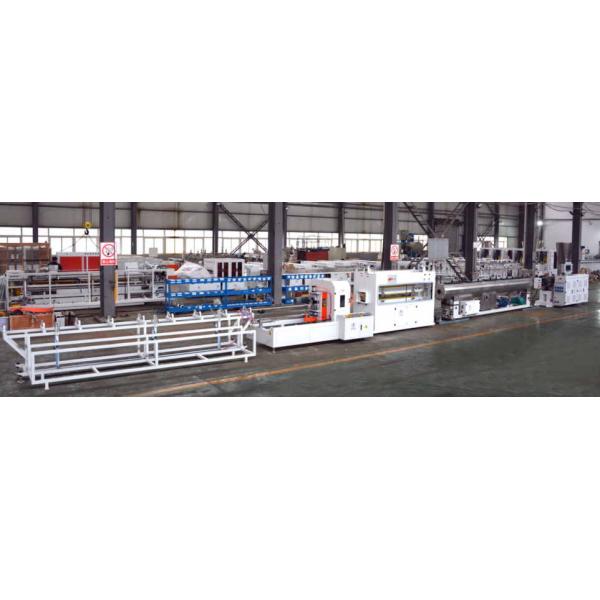 Quality Stable Quality 3''- 4''PVC Pipe Production Line With HYZS65/132 Conic Twin Screw Extruder for sale