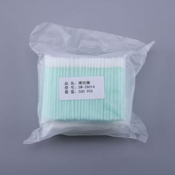 Quality Lab Double Layer Polyester Swab , Clean Room Cotton Swabs Plastic Sticks for sale