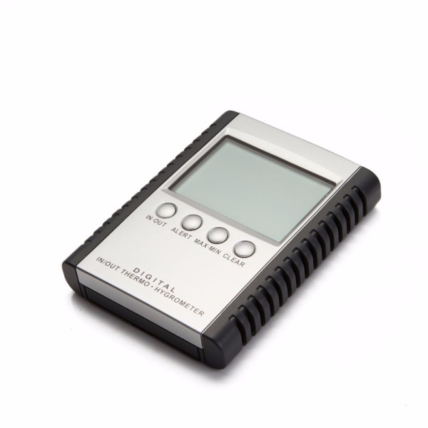 Quality 90% RH LCD Display ABS Indoor Thermo Hygrometer for sale