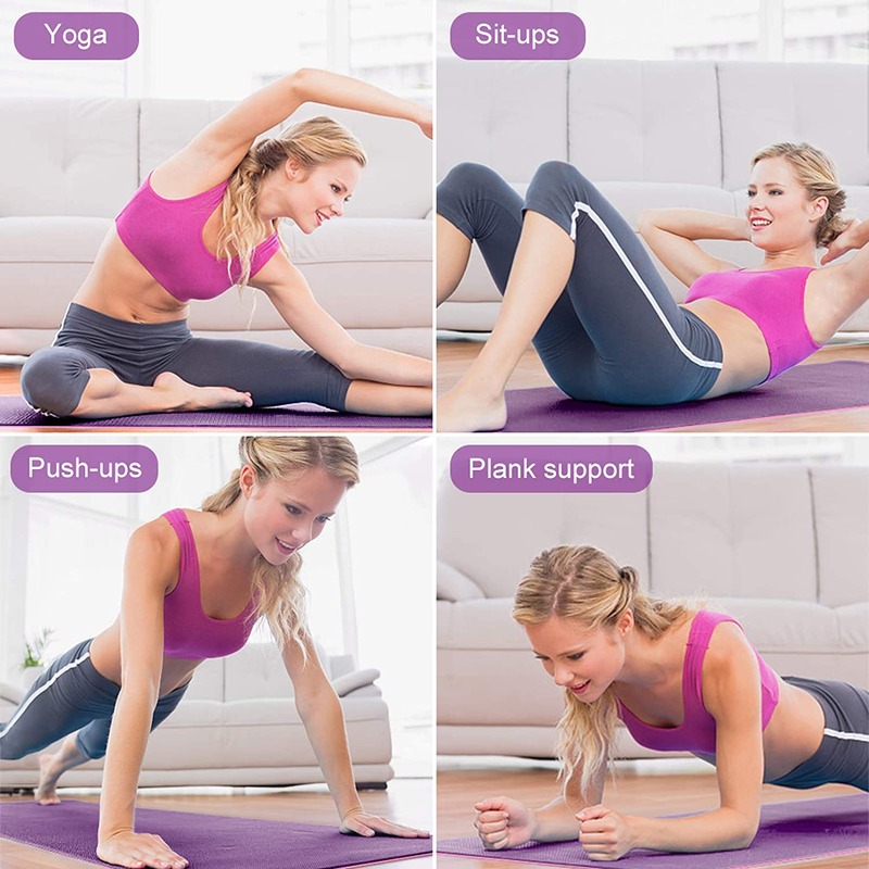 Luming YM-023 Eco Friendly TPE Yoga Mat Non-Slip Workout Mat for Yoga, Pilates and Exercises with Carrying Strap