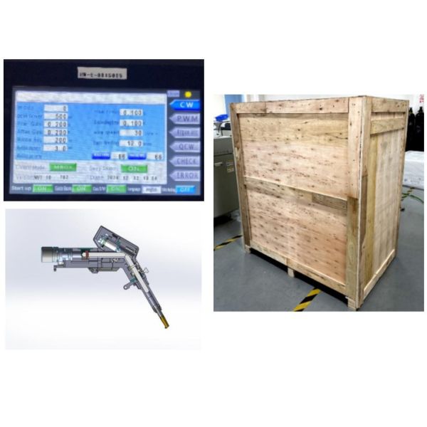 Quality Lightweight Handheld Single Motor Laser Welding Machine For Welding 4mm Aluminum for sale