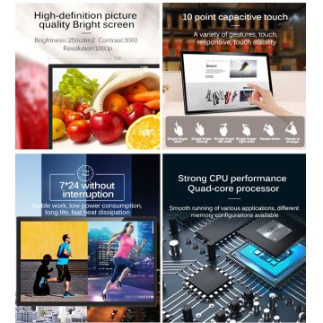 Quality Thin Closed Frame Interactive Screen Display Plastic Metal Housing Optional for sale