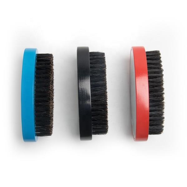 Quality Customize Beard Brush With Mirror Natural Wood Medium Mixed Boar Bristle Brush for sale