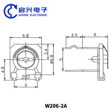 Quality W206 0.25W Single Coil Potentiometer with Easy Adjustment and Long-Term for sale