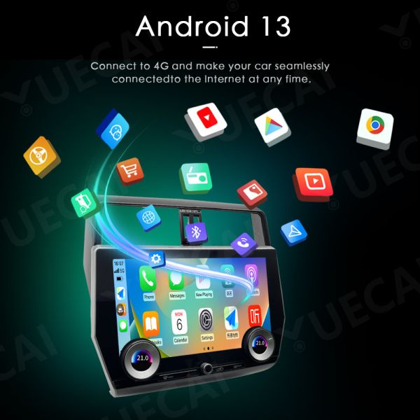 Quality Qualcomm 665 Car Android Navigation Android 13 Head Unit For Toyota Prado 10-22 for sale