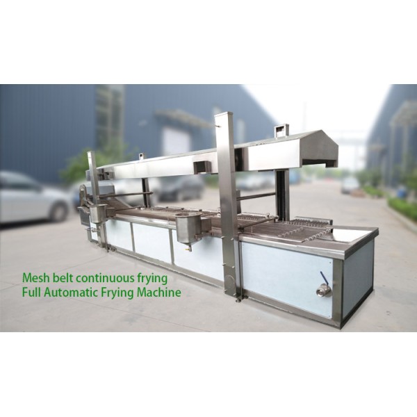 Quality 500KG/H Industrial Frying Machine LNG Chicken French Fries Machine for sale