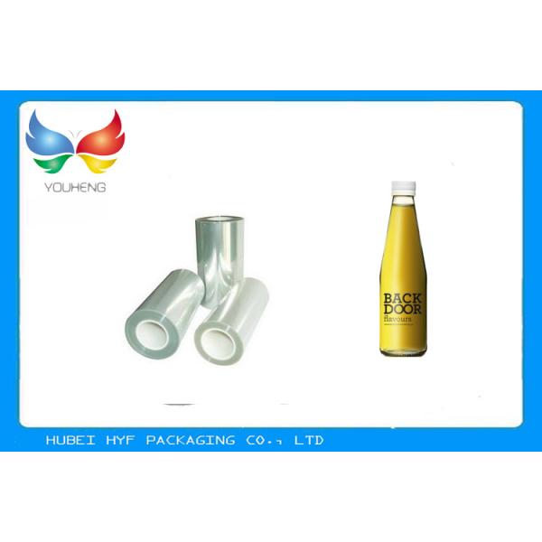 Quality 40mic Transparent Shrinkable Polyester Films For Printing Bottle Labels for sale