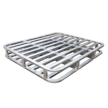 Quality A11: Round Corners Double Deck Steel Pallets For Warehouse Storage Metal Pallet for sale