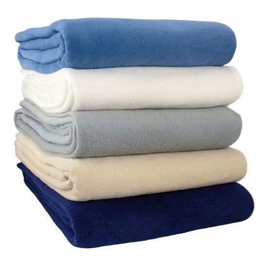 Quality Wholesale Custom Size 350GSM Solid Color Polar Fleece Blanket for sale