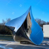 Quality Mirror Polished Stainless Steel Polishing Sculpture-A Pulsing Heart for sale