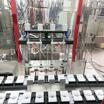 Quality Custom Four Nozzle Cream Filling Machine Liquid Cycle Filling Line for sale