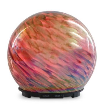 Quality BCSI 7-9W Hand Blown Glass Aroma Diffuser Night Light Colorful for sale