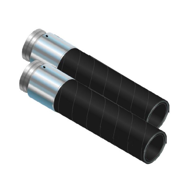 Quality Black Hose Pipes High Pressure  Concrete Pump Ducting Pipe For Double Boom End Hoses for sale