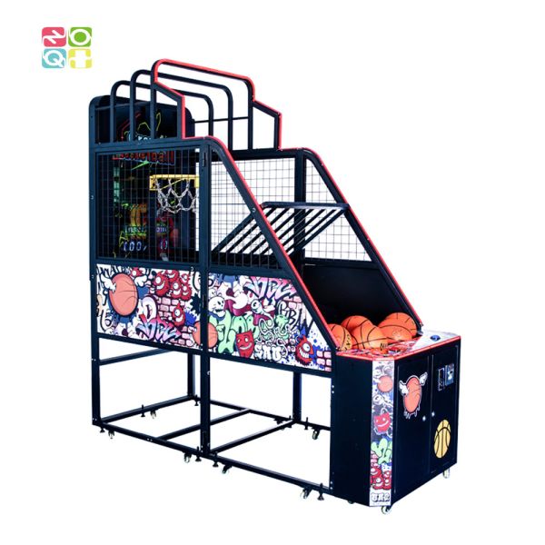 Quality Customized Basketball Hoop Arcade Machine Foldable With 55 Inch Video for sale