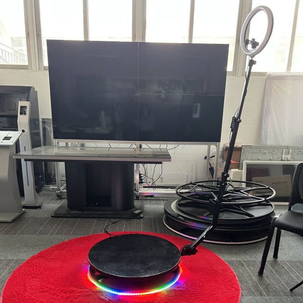 Quality Rotating selfie 360 Photo Booth Sharing Station Slow Motion Spin Camera For Parties for sale