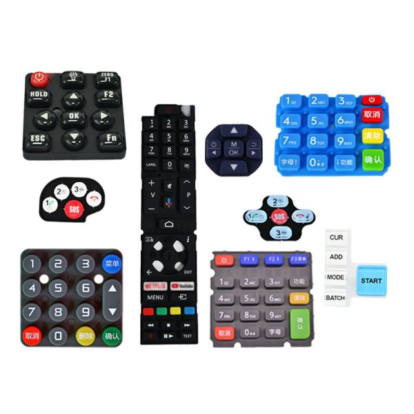 Quality Silicone Rubber button For TV Remote Controls Customized Silicone Rubber Keypads for sale