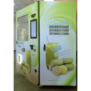 Quality Fruit Combo Vending Machine Bill Coin Operated Fresh Sugar Cane Machine for sale