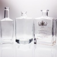 Quality 1L 2L 3L Alcohol Bottle Super Flint White Screen Printing Acid Etching for sale