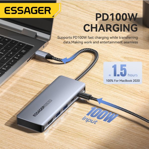 Quality USB C Docking StationSSD USB Hub For Laptop 18cm Cable for sale