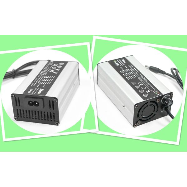 Quality 48 volt 2 amps Li battery charger, mini type with light weight aluminum housing, 110 to 240 wide input for sale