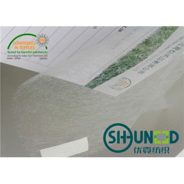 Quality PES Double Sided Fusible Bonding Web Dimension Stability Interfacing Fabric for sale