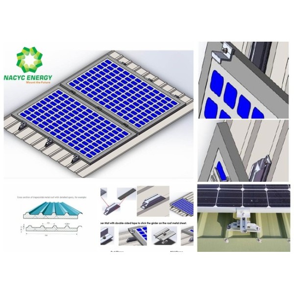 Quality Metal Roof Solar Mounting Systems Modules support hold panel Solar Roof  Solar Panel Installation    Solar Mount for sale