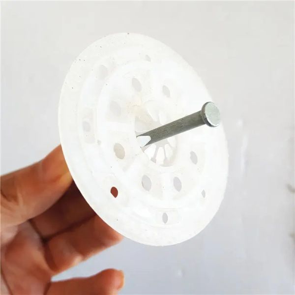 Quality 30mm-250mm Length Flat Head Plastic Insulation Anchors With Standard Nail for sale