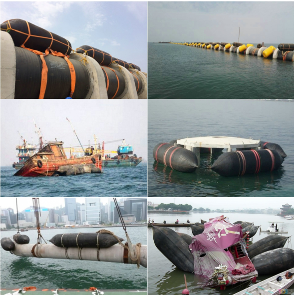 Good Performance Ship Launching Airbags For Underwater Engineering Buoyancy Aid