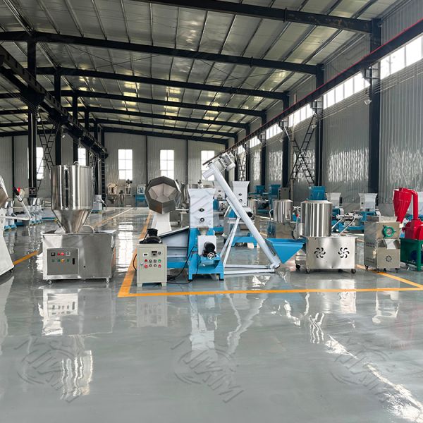 Quality 500-2000kg/h Cat Dog Rabbit Feed Pellet Making Extrusion Processing Line for sale