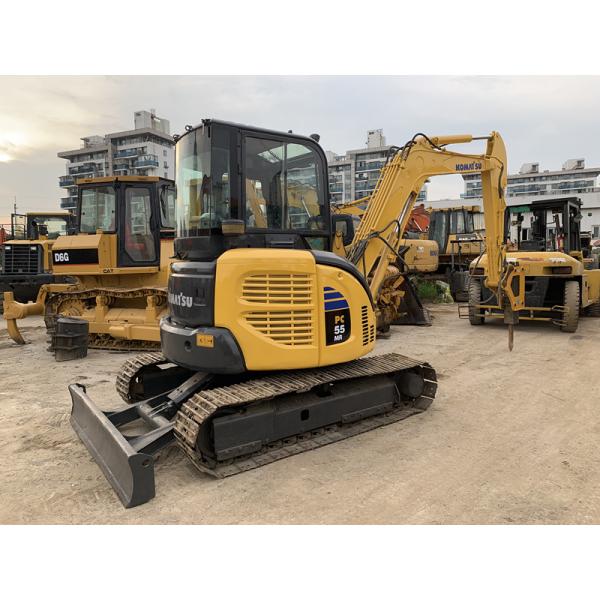 Quality 4 Cylinders 0.2cbm Bucket 40hp Used KOMATSU PC55 Digger for sale