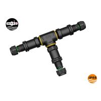 Quality T Shape 12.5mm 3 Way Waterproof Electrical Connectors for sale